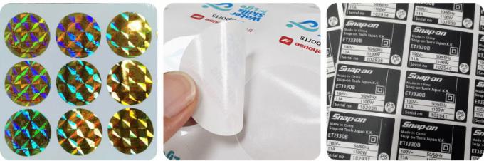 Permanent Anti Counterfeit Labels Security Eggshell Self Destructive Labels