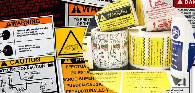 Rectangular Caution Warning Label 50 X 50mm Warehouse Permanent ...