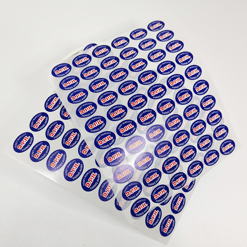 Glossy Matte Custom Printed Food Labels CMYK BOPP Grocery Store Shelf ...