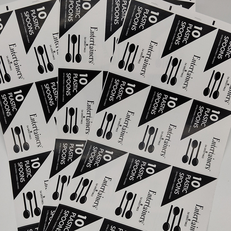 Weatherproof Printable Household Labels CMYK BOPP Removable Adhesive ...